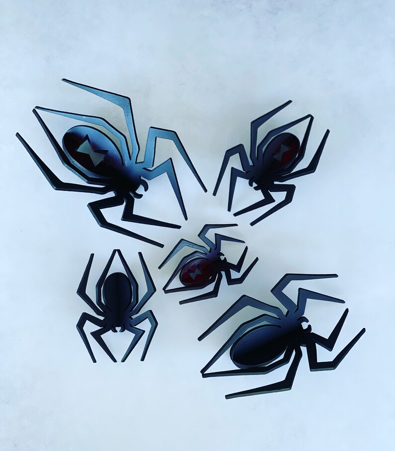 3D Spiders Set of 5 SVG Digital Download for Glowforge or - Etsy