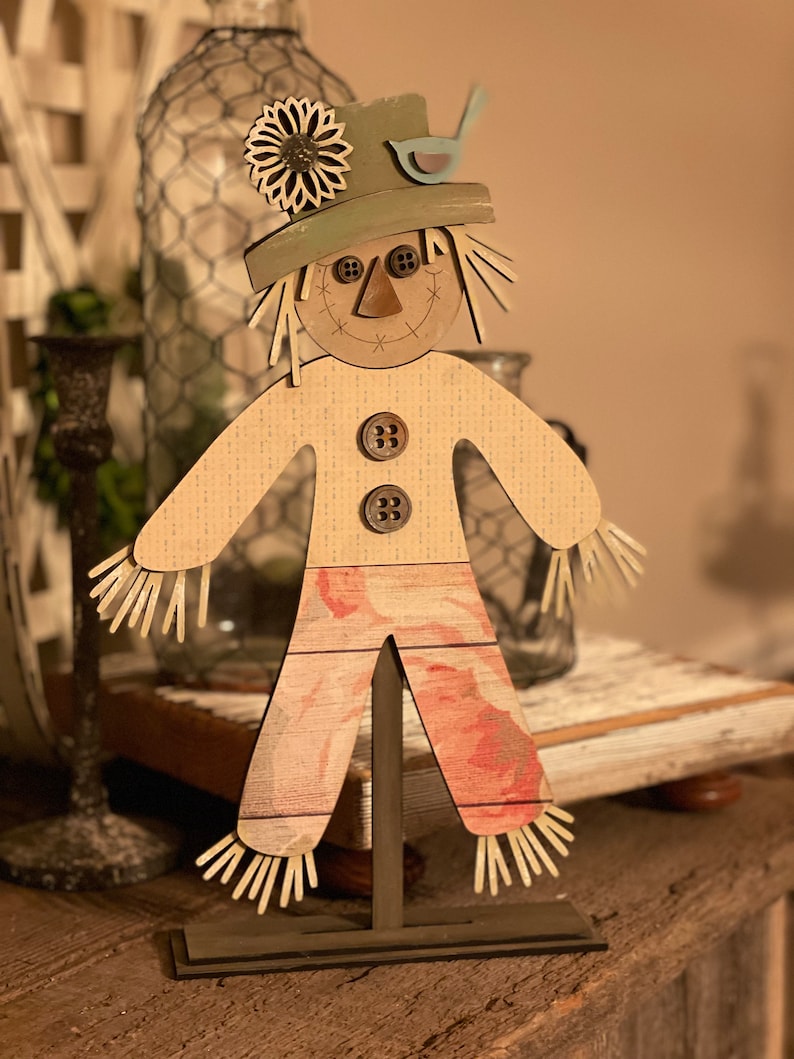 Primitive Scarecrow SVG Digital Download for Glowforge or - Etsy
