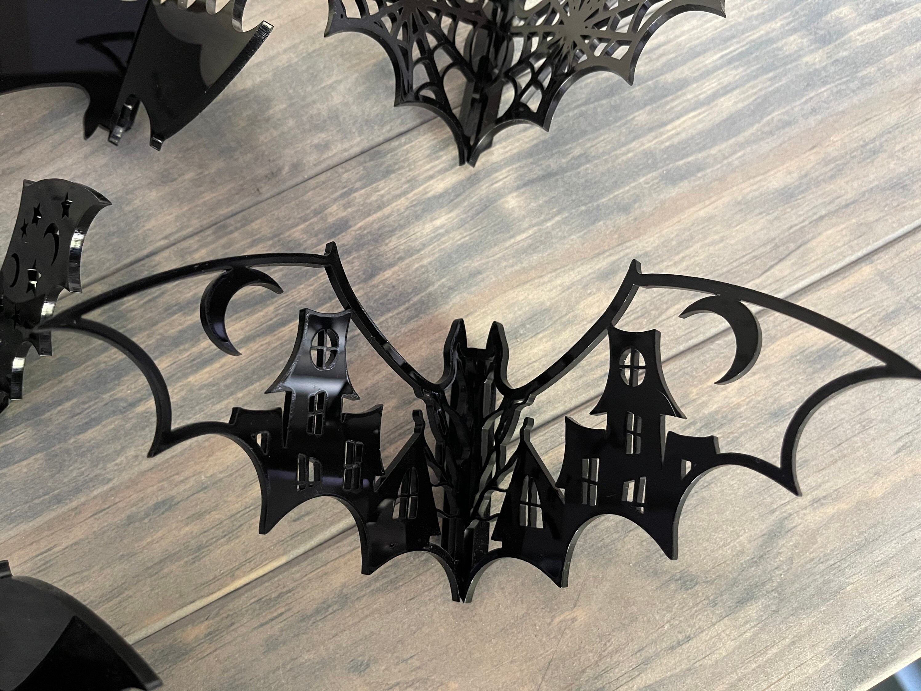 3D Bats Set of 6 SVG Digital Download for Glowforge or - Etsy