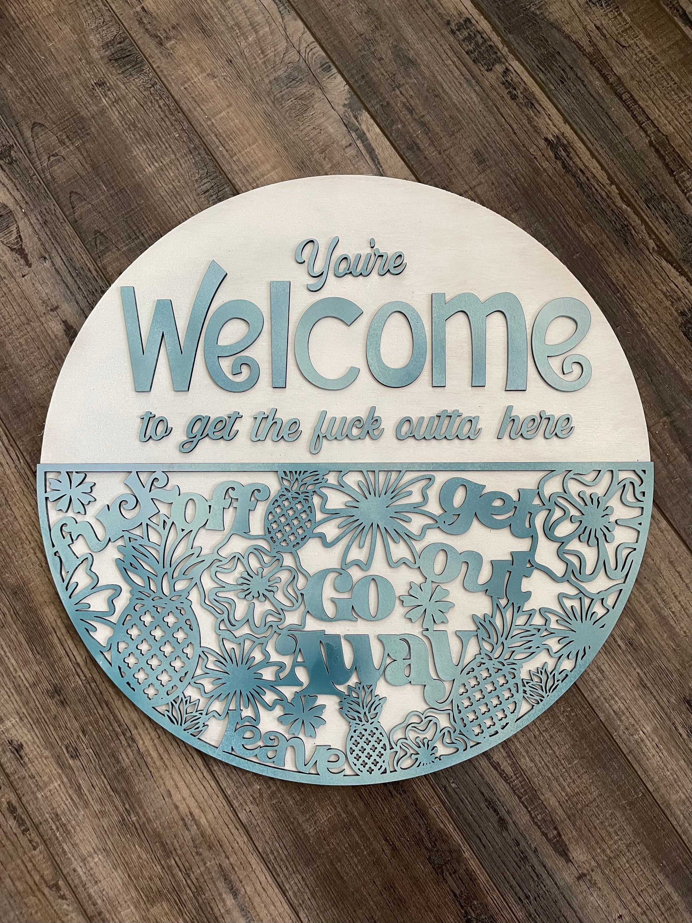 Snarky Adult Pineapple Door Sign SVG Digital Download for - Etsy Canada