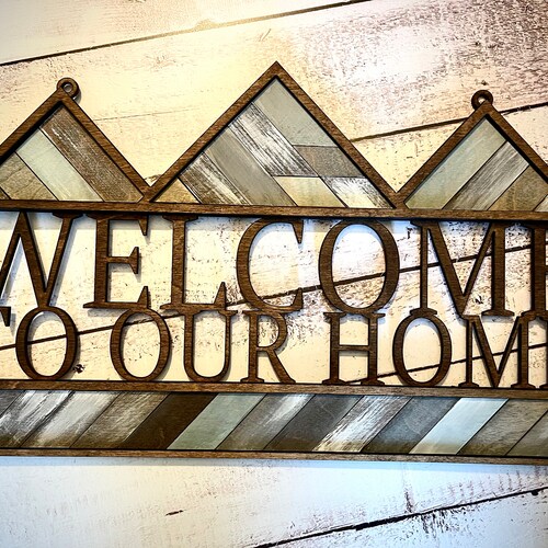 Split Monogram Quilt Welcome Home Sign SVG Digital Download - Etsy