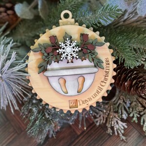 Jingle Bell Christmas Countdown Ornament SVG Digital Download for ...