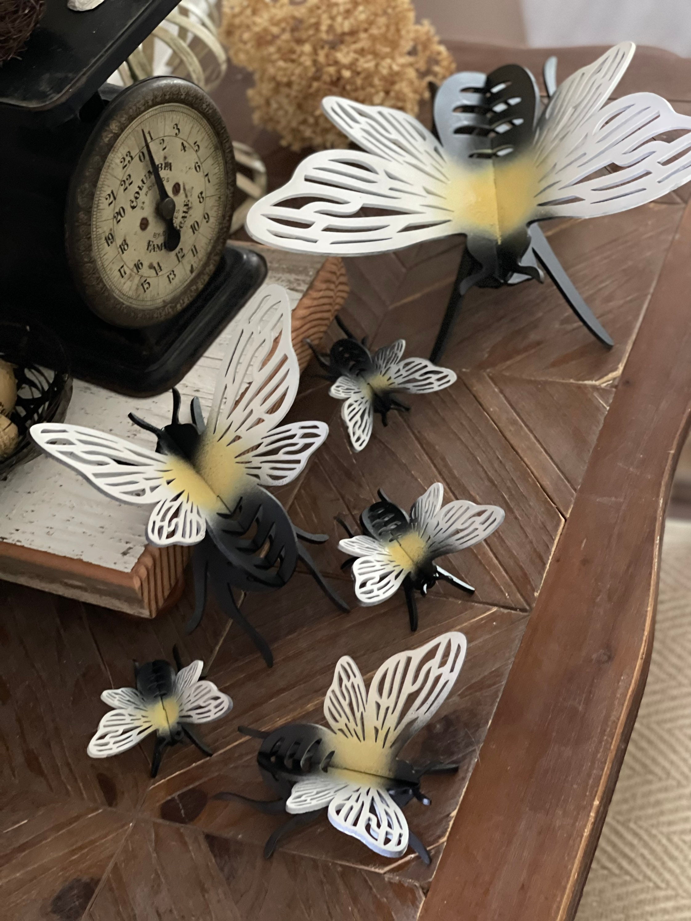 3D Bumble Bees Set of 5 SVG Digital Download for Glowforge or - Etsy