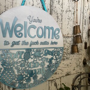 Snarky Adult Pineapple Door Sign SVG Digital Download for Glowforge or ...