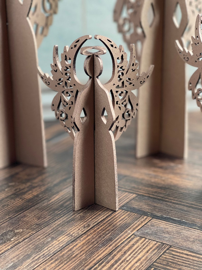 1/8 3D Angels Vol 2 Set of 5 SVG Digital Download for - Etsy