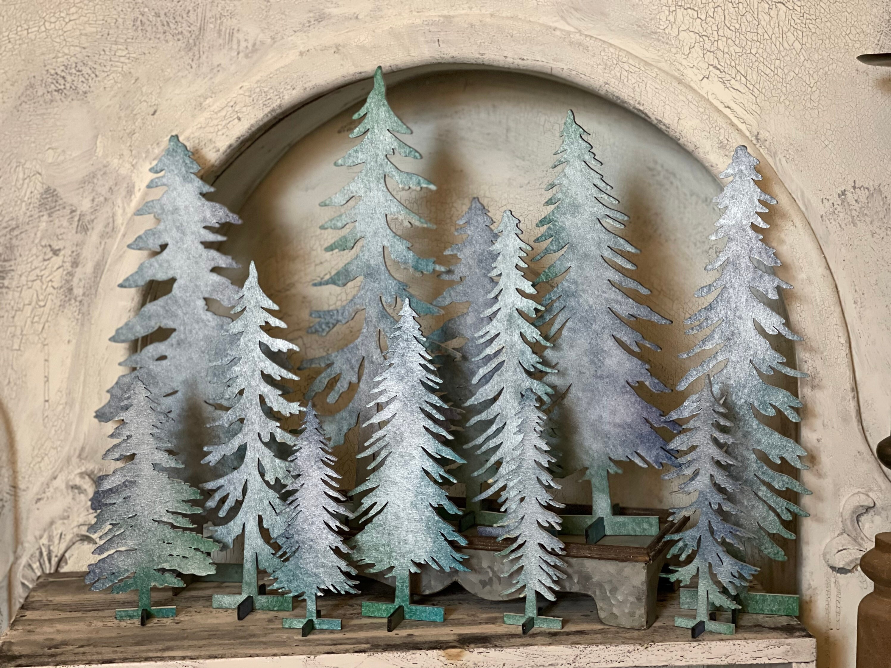 1/8" Standing Pine Trees Set of 12 SVG Digital Download for Glowforge ...