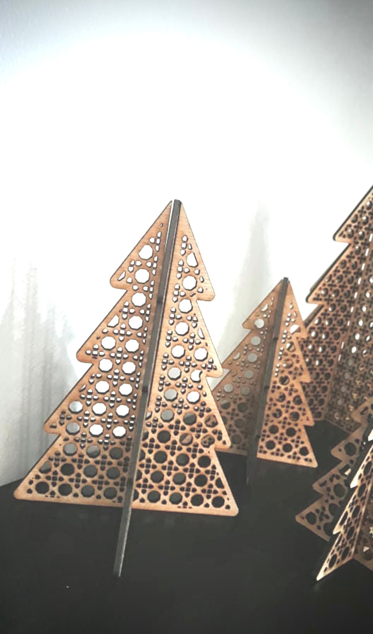 3D Rattan Cane Trees Set of 5 SVG Digital Download for Glowforge or ...