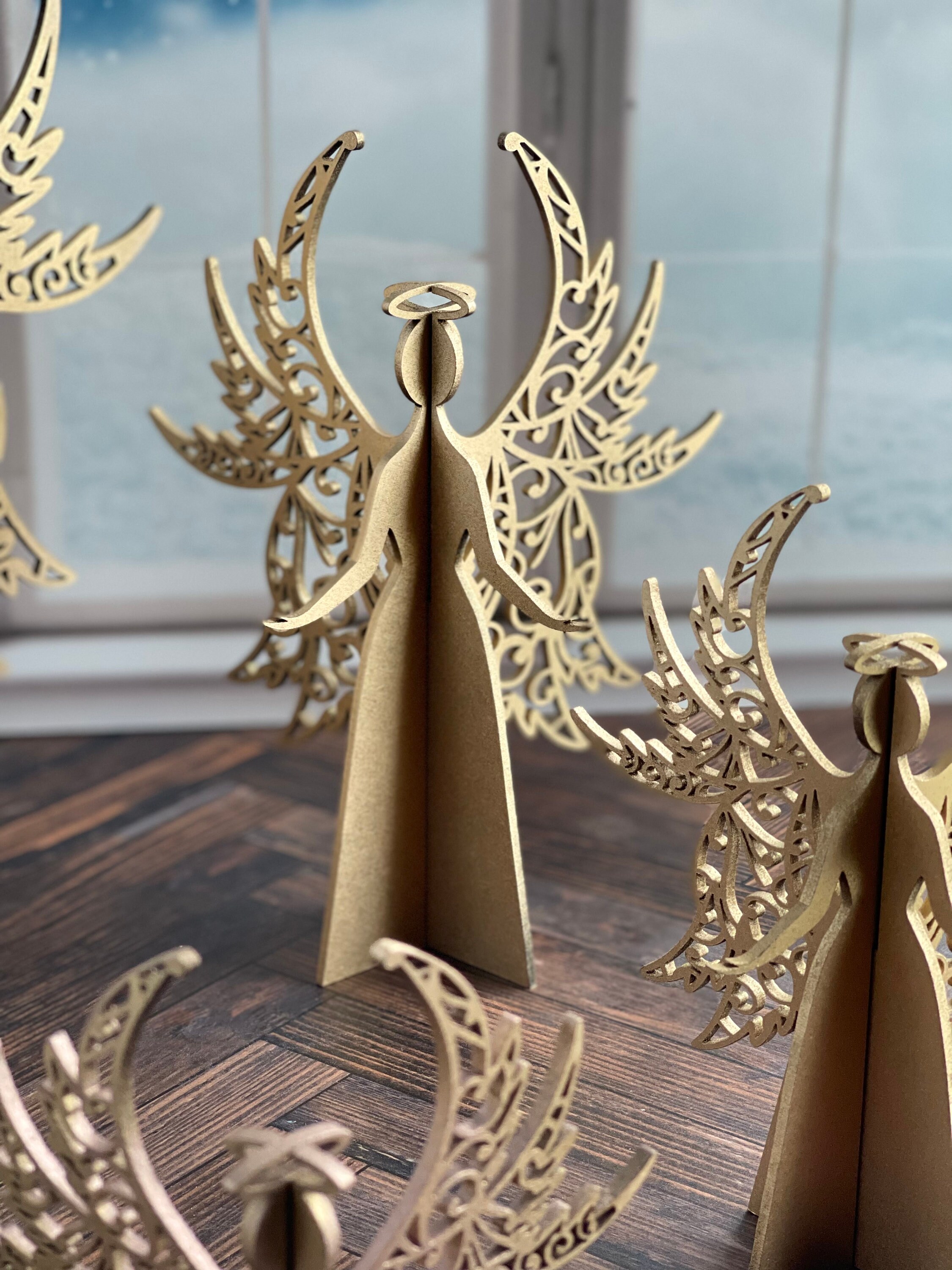 1/8” 3D Angels Set of 5 Vol 3 SVG Digital Download for Glowforge or ...
