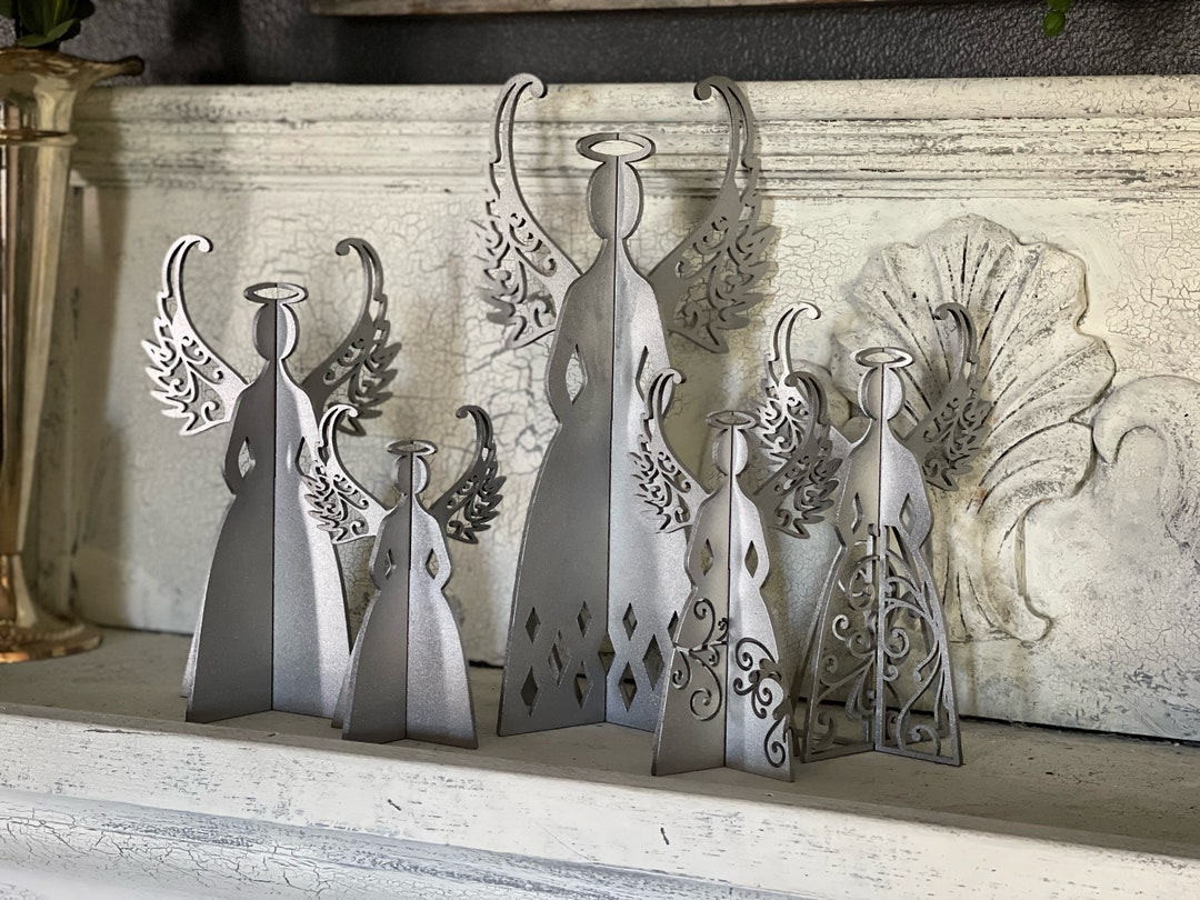 1/4” 3D Angels Set of 5 SVG Digital Download for Glowforge or Laser Not ...