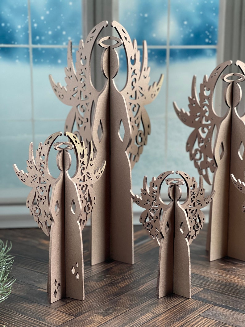 1/8 3D Angels Vol 2 Set of 5 SVG Digital Download for - Etsy