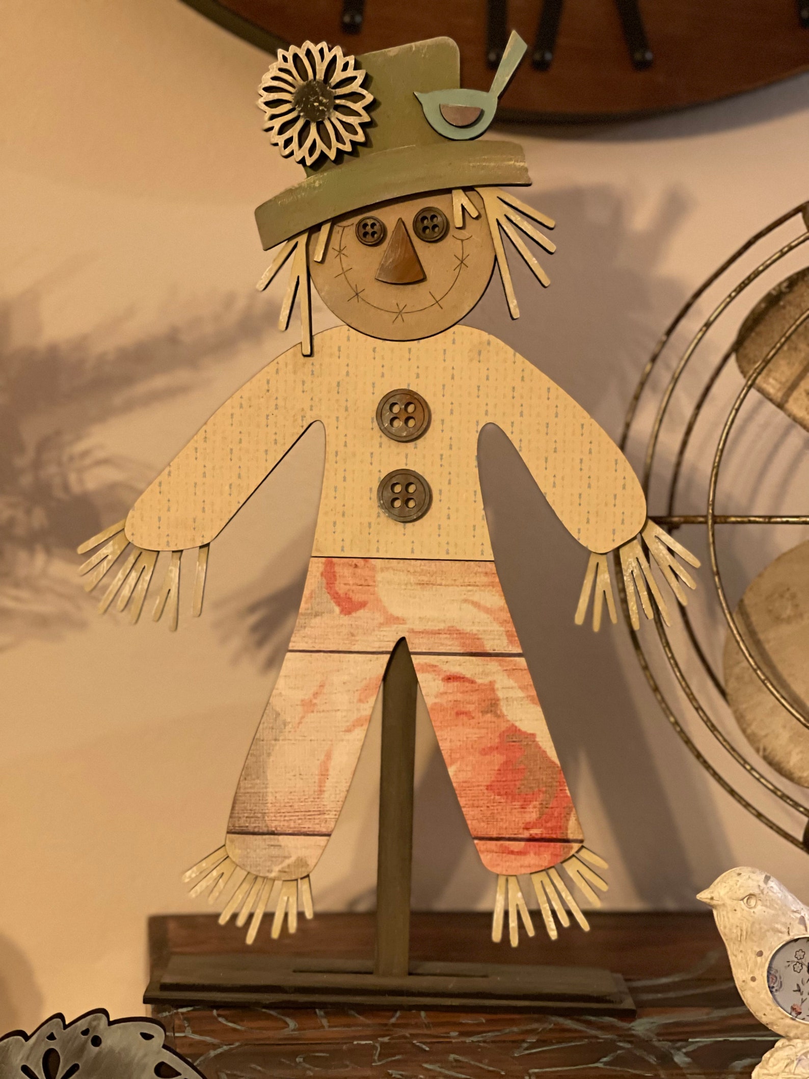 Primitive Scarecrow SVG Digital Download for Glowforge or - Etsy
