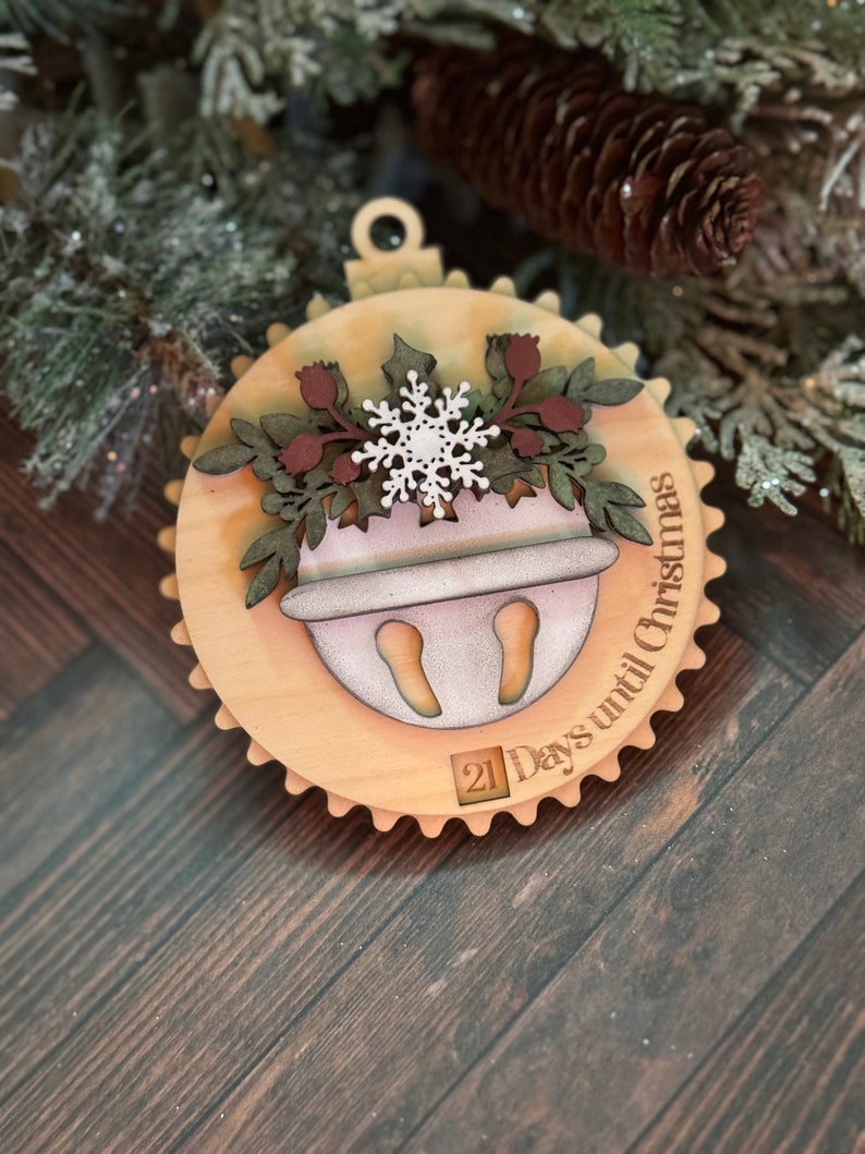 Jingle Bell Christmas Countdown Ornament SVG Digital Download for ...