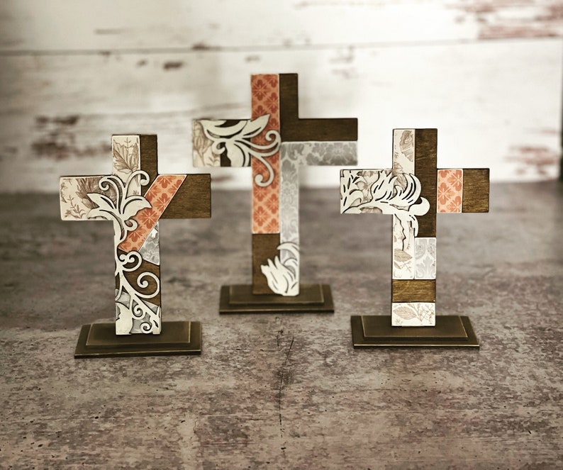 Flourish Farmhouse Style Cross Trio SVG Digital Download for - Etsy