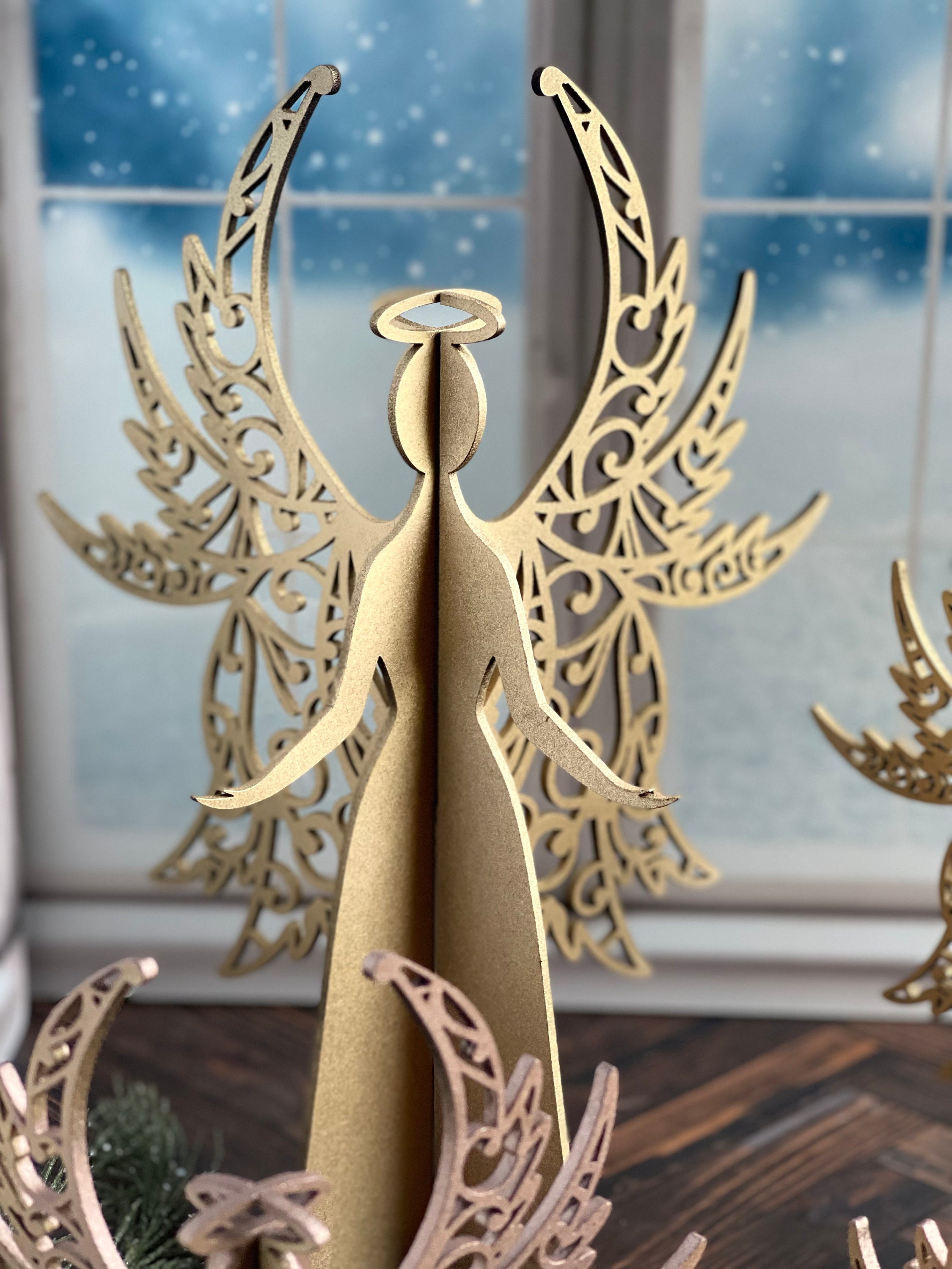 1/8 3D Angels Set of 5 Vol 3 SVG Digital Download for - Etsy