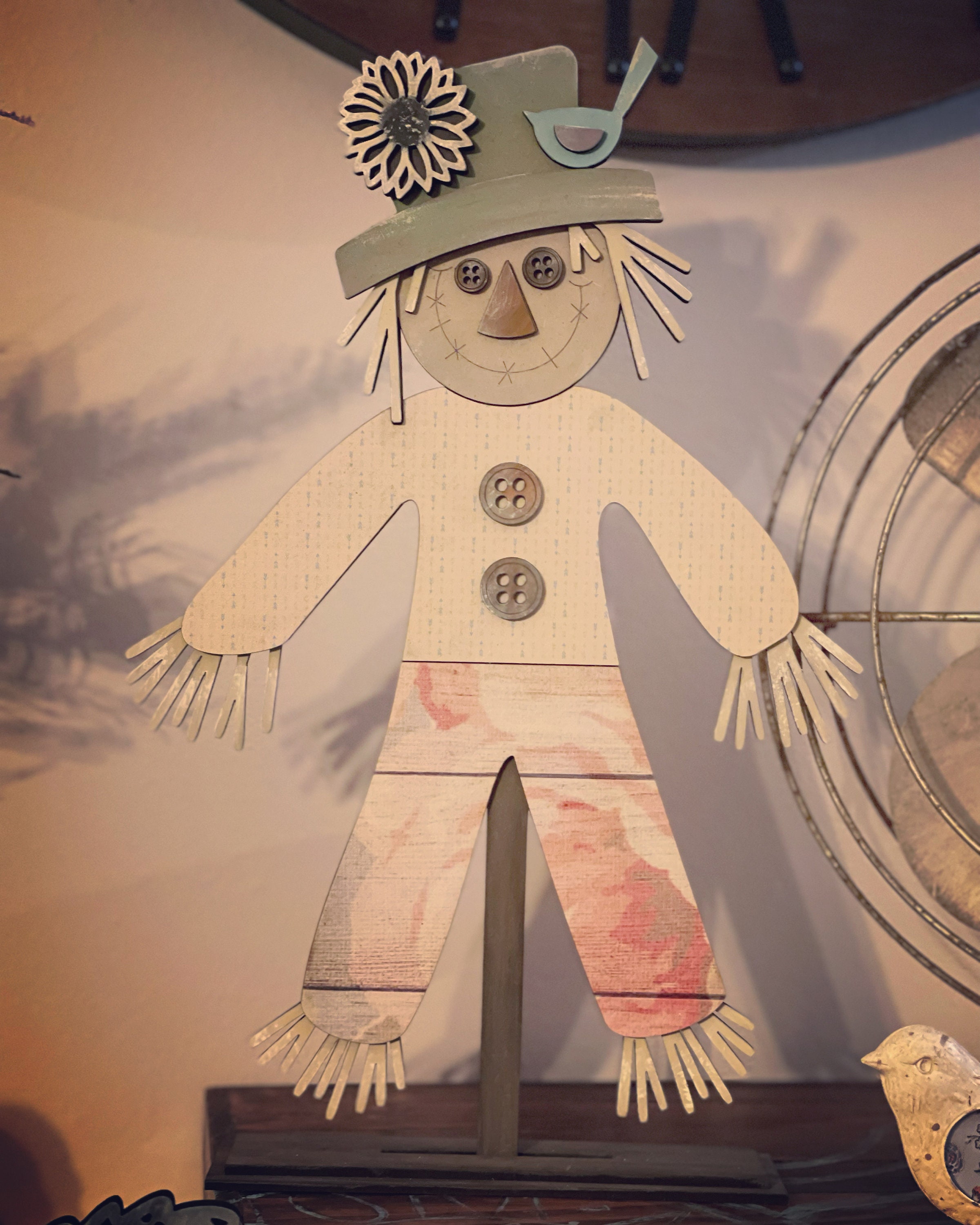 Primitive Scarecrow SVG Digital Download for Glowforge or - Etsy