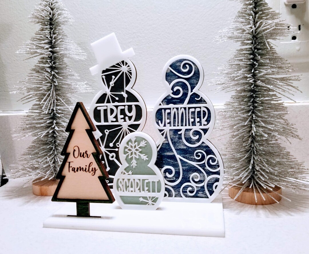 Snow People Family Sets includes Members From 2-8 People SVG Digital ...