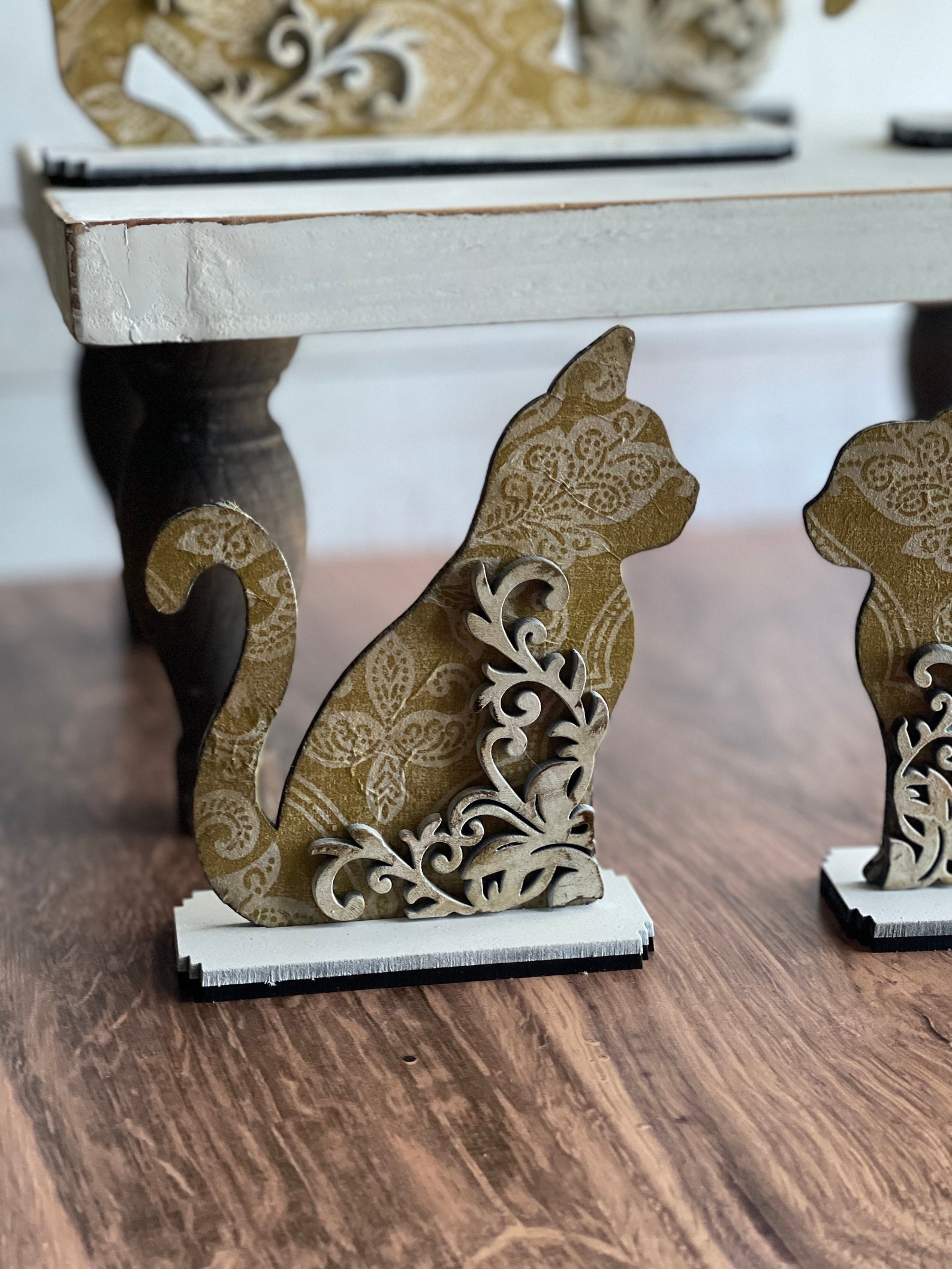 Flourish Cats SVG Set of 5 Digital Download for Glowforge or Laser for ...