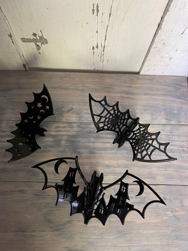 3D Bats Set of 6 SVG Digital Download for Glowforge or - Etsy