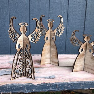 1/4” 3D Angels Set of 5 SVG Digital Download for Glowforge or Laser Not ...