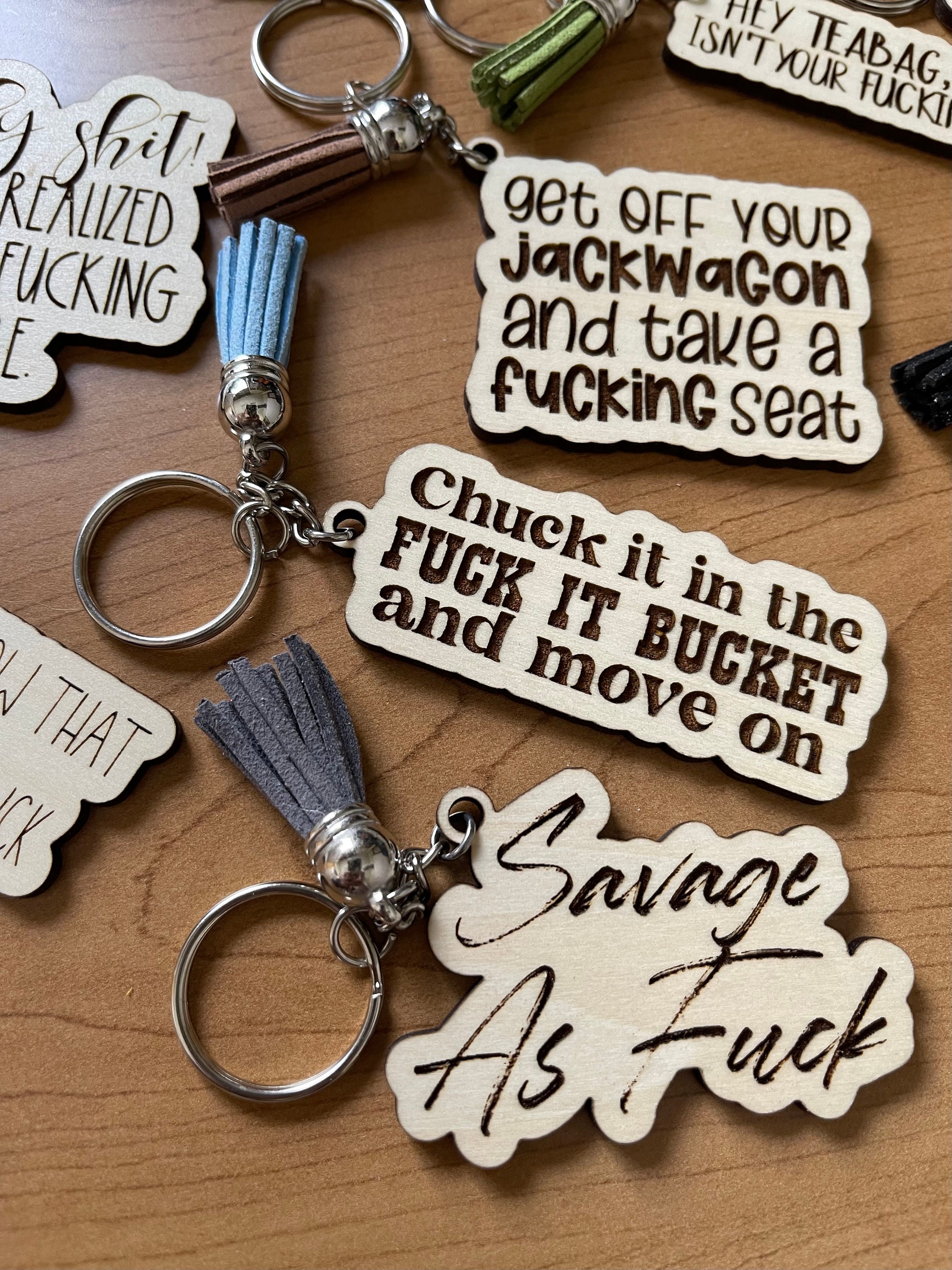 Savage Adult Keychains Set of 10 SVG Digital Download for - Etsy