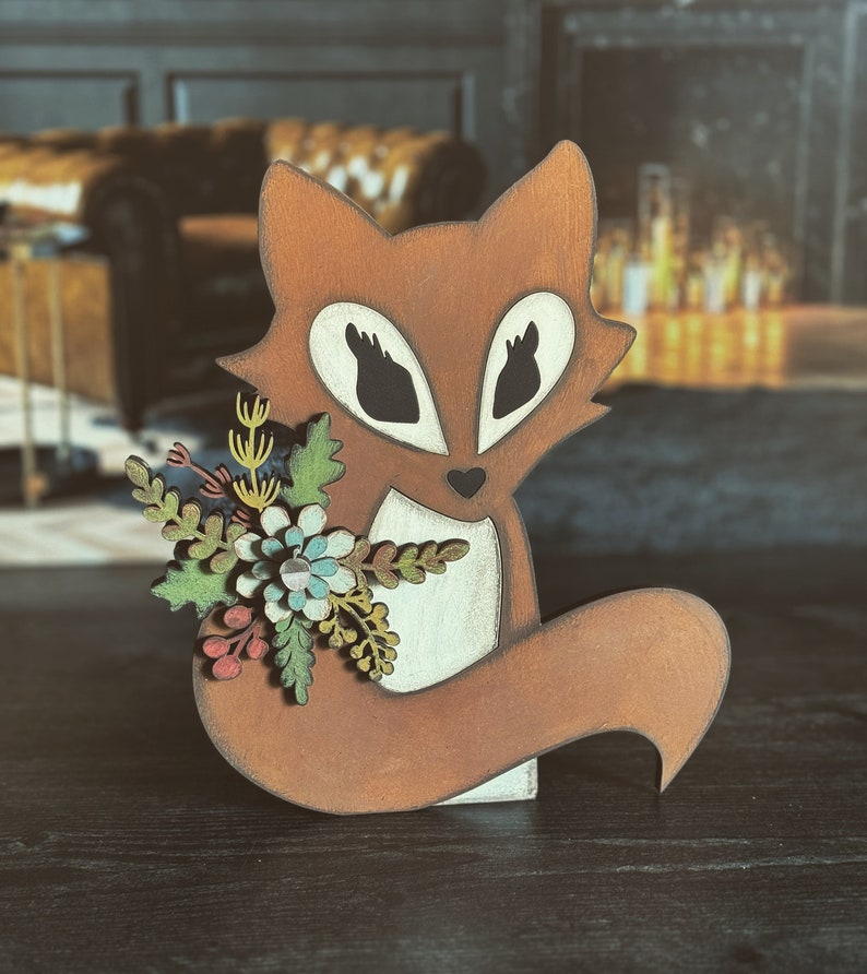 Fall Floral Fox SVG Digital Download for Glowforge or Laser for 1/8 ...