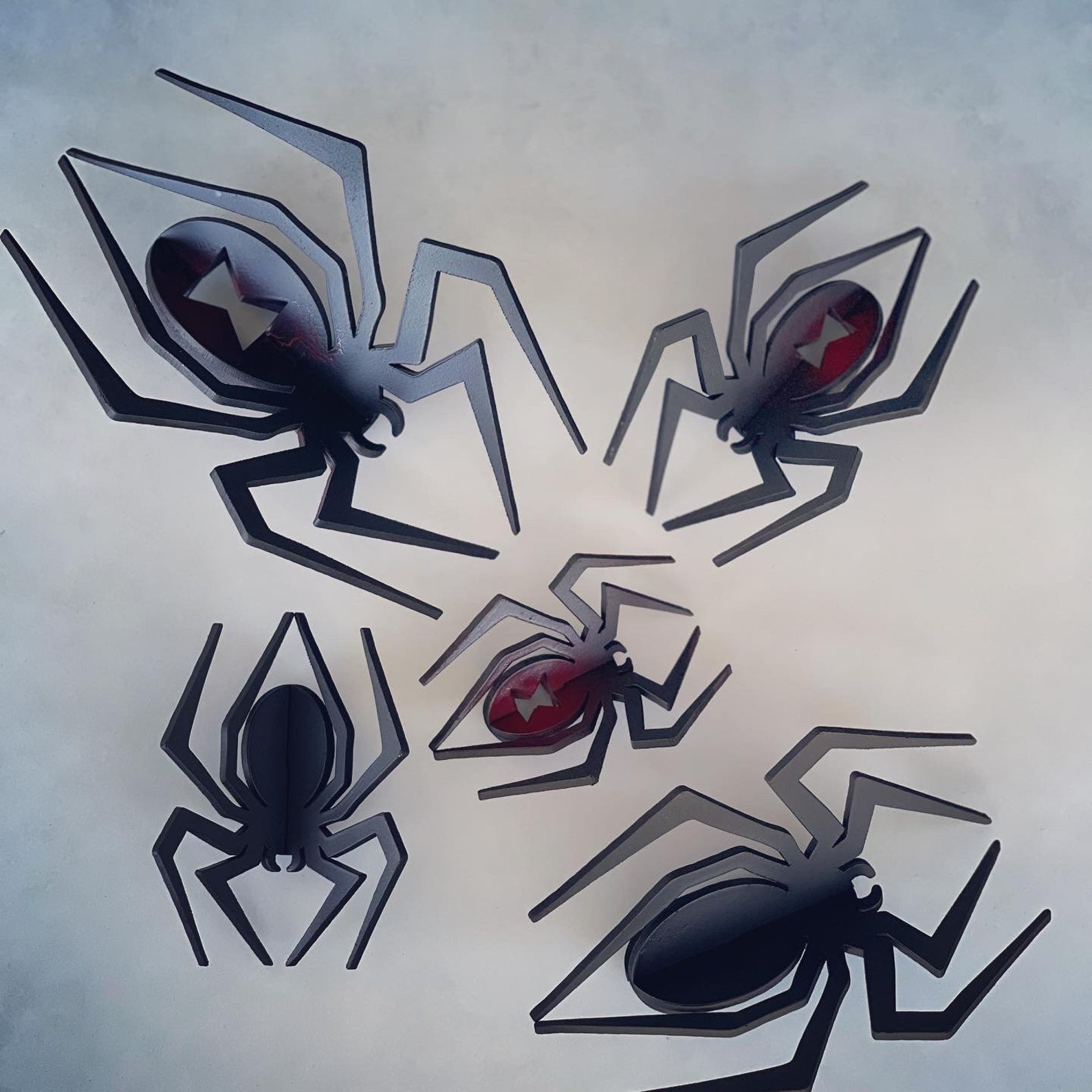 3D Spiders Set of 5 SVG Digital Download for Glowforge or - Etsy