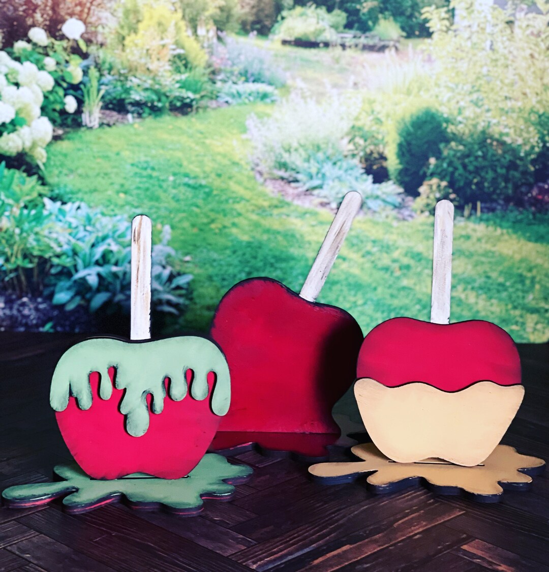 Candy Apple, Caramel Apple, & Poison Apple Set SVG Digital Download for ...