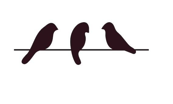 Birds on A Wire SVG Digital Download - Etsy