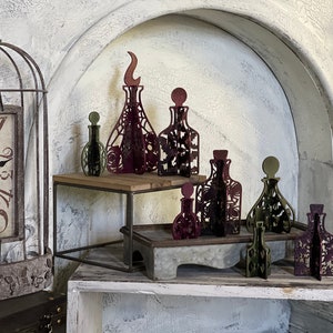 3D Potion Bottles Set of 8 SVG Digital Download for Glowforge or Laser ...