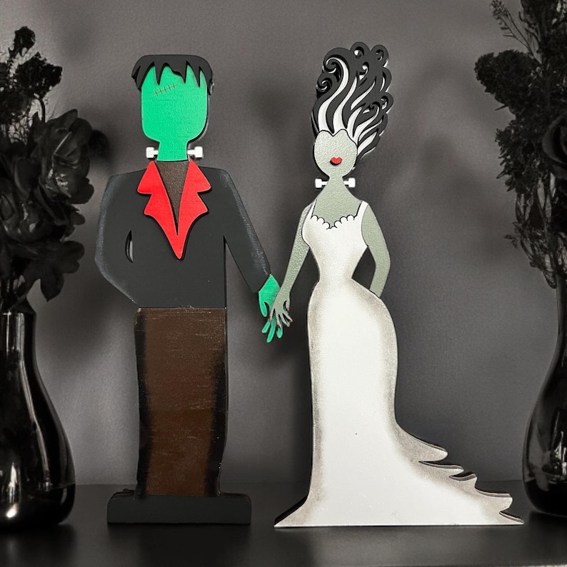 Frankenstein & Bride SVG Digital Download for Glowforge or Laser for 1/ ...