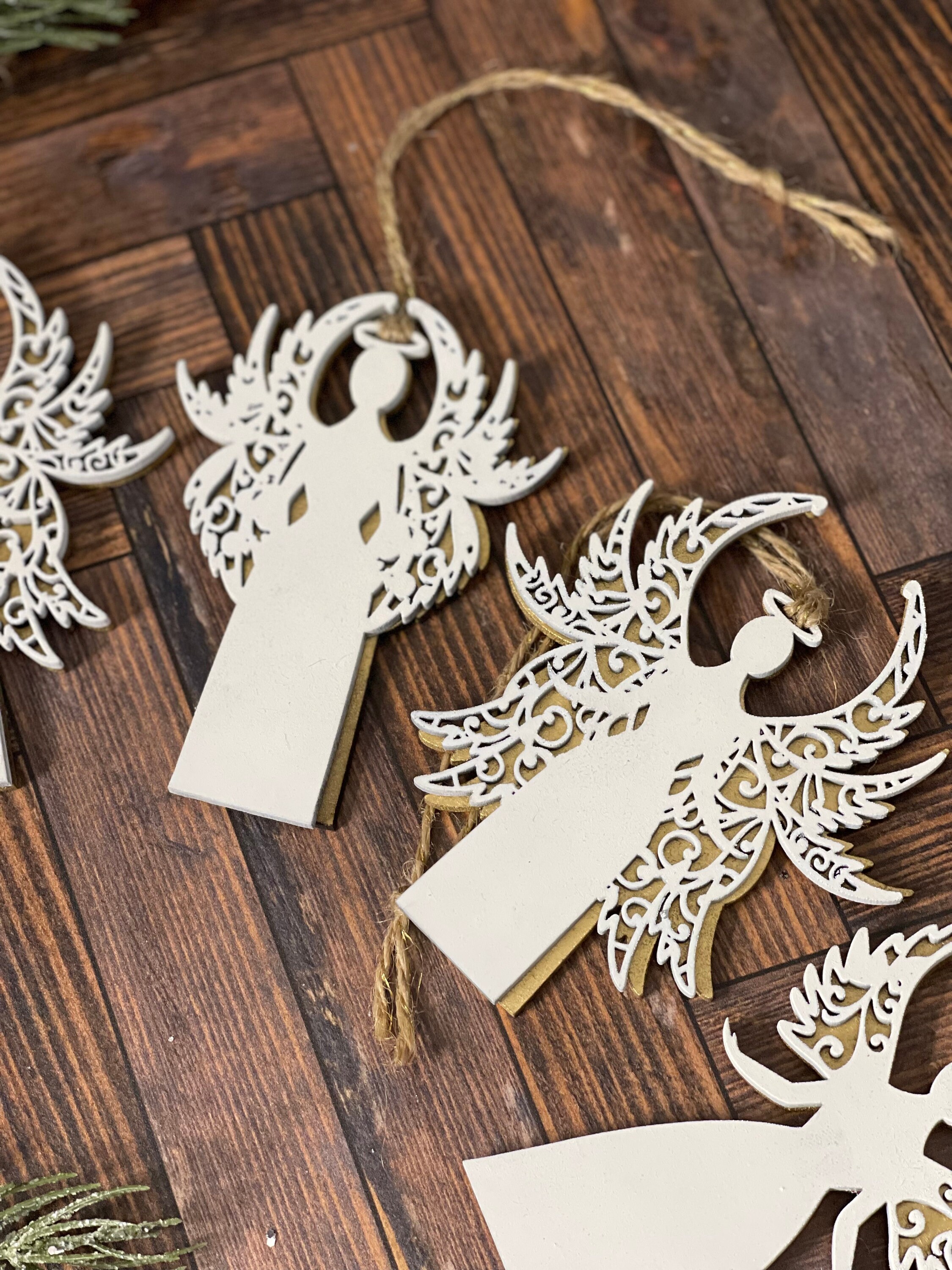Angel Ornaments Set of 5 SVG Digital Download for Glowforge or - Etsy