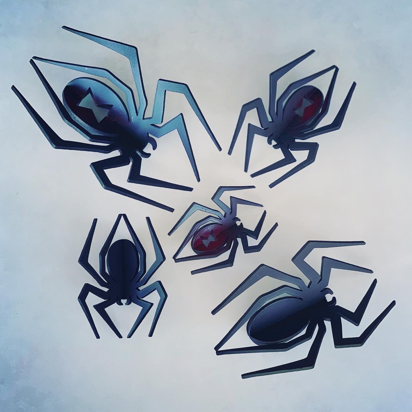 3D Spiders Set of 5 SVG Digital Download for Glowforge or - Etsy