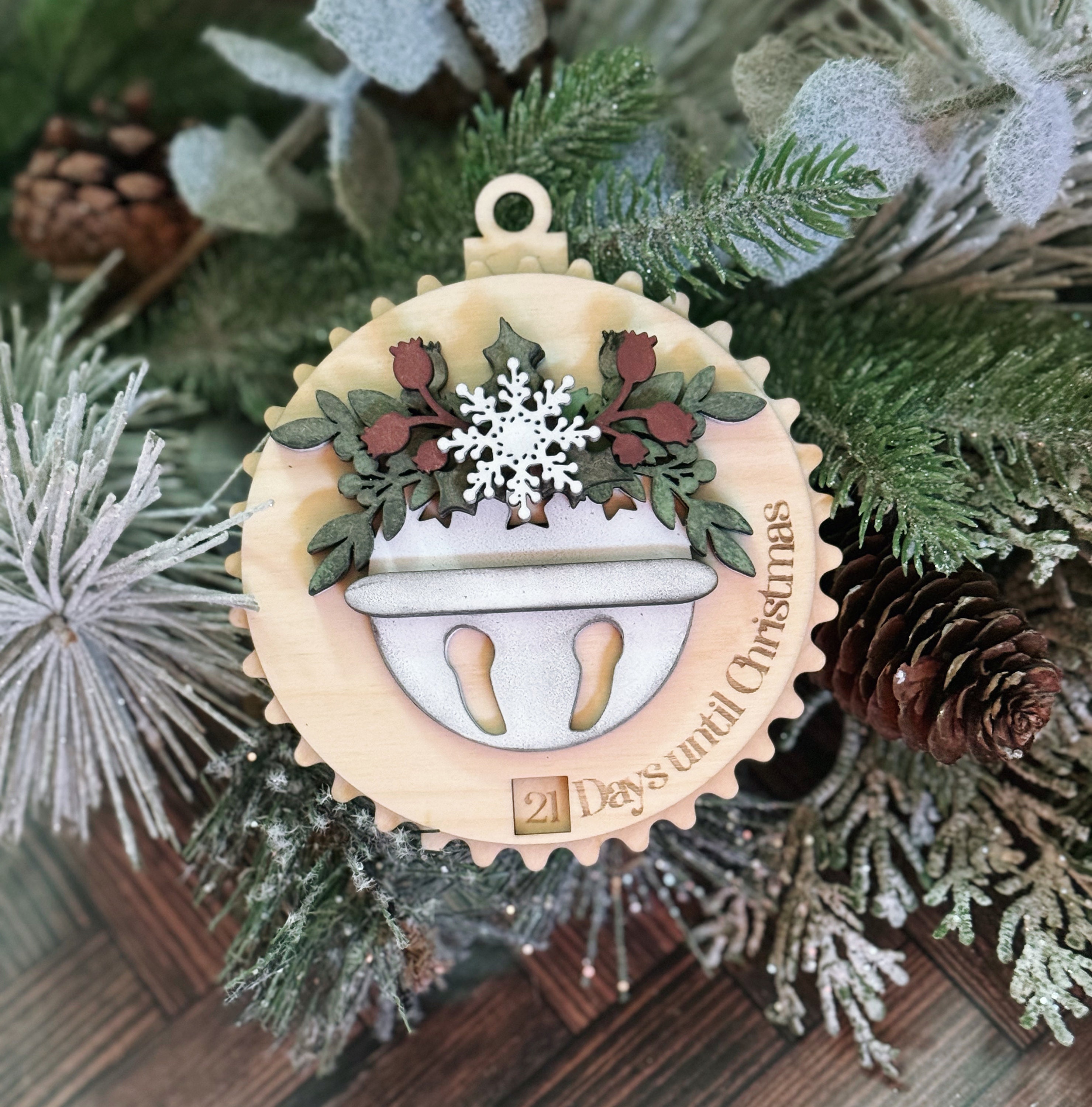 Jingle Bell Christmas Countdown Ornament SVG Digital Download for ...