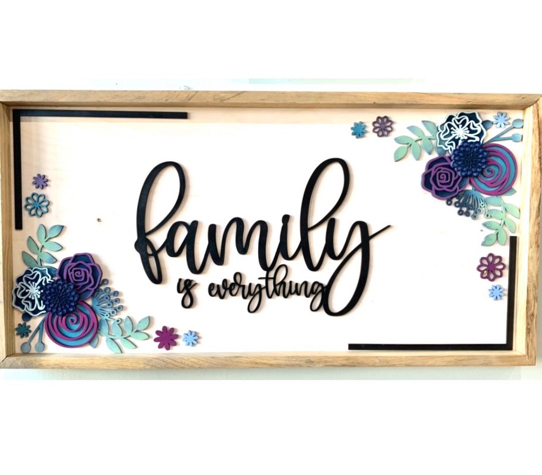 Floral Corner Frame With Words SVG Digital Download for Glowforge ...