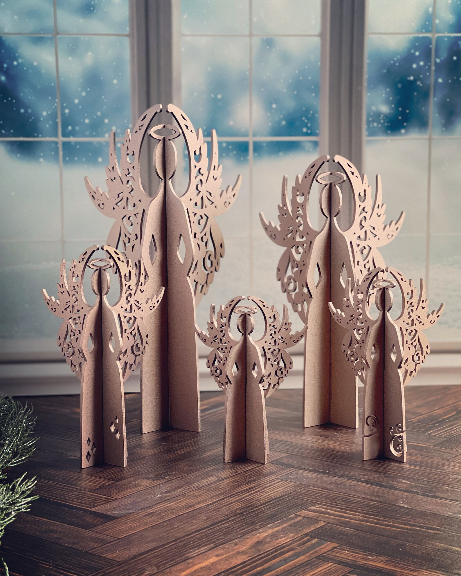 1/8 3D Angels Vol 2 Set of 5 SVG Digital Download for - Etsy