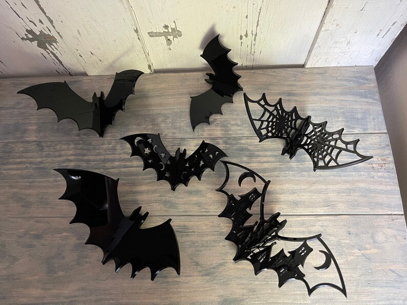 3D Bats Set of 6 SVG Digital Download for Glowforge or - Etsy