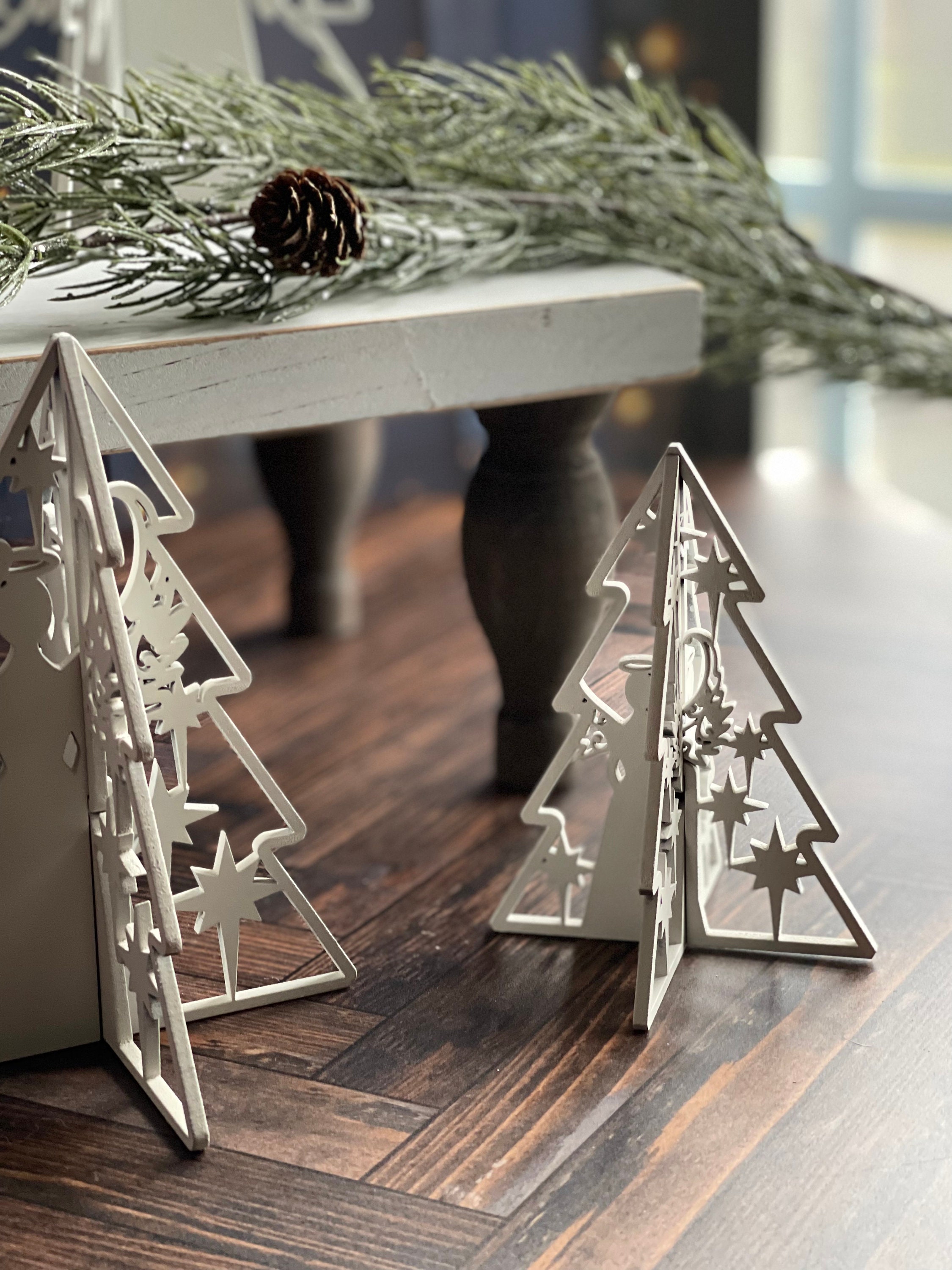 3D Angel Trees Set of 5 SVG Digital Download for Glowforge or - Etsy