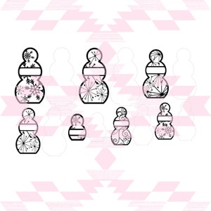 Snow People Family Sets -includes Members From 2-8 People SVG Digital ...