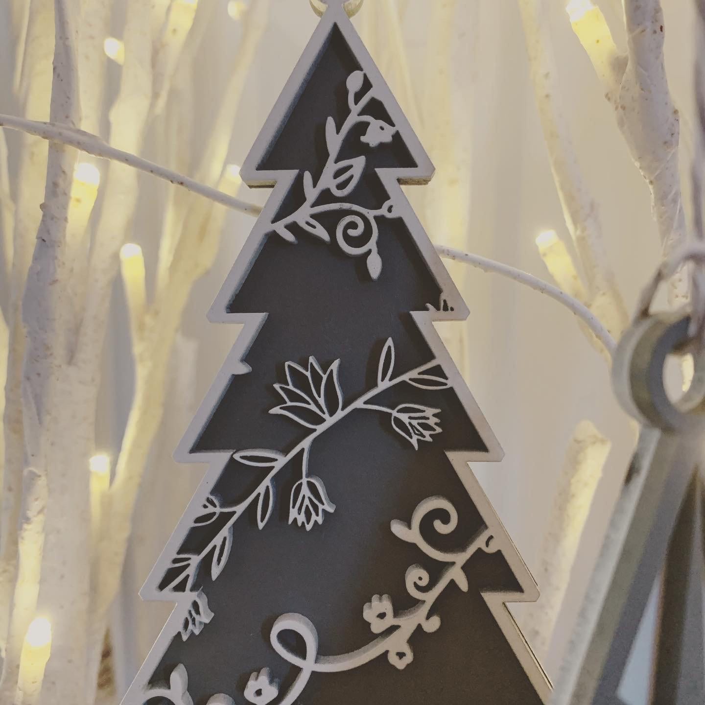 Christmas Tree Ornament Digital File SVG for Glowforge 6 - Etsy Canada