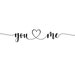 You Heart Me Digital File SVG, PNG, PDF, Jpeg Files Included for Sign ...