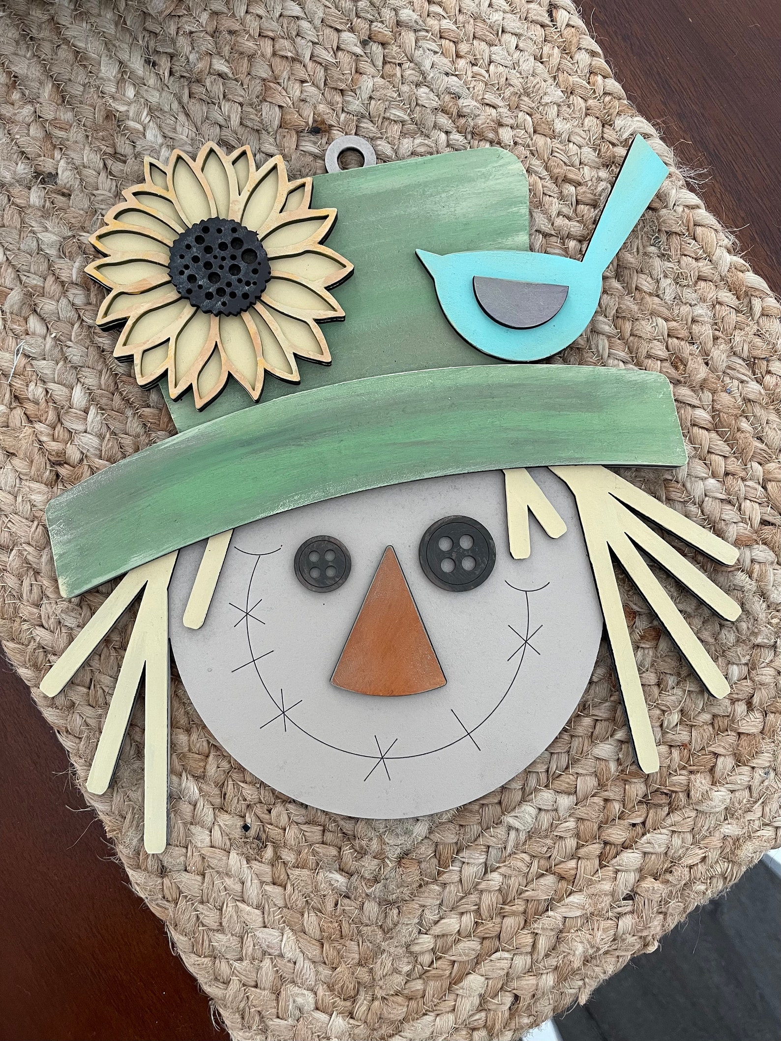 Happy Scarecrow Door Hanger Welcome Sign SVG Digital Download - Etsy