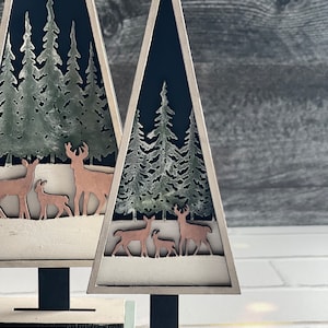 Deer Family Trees Set of 3 SVG Digital Download for Glowforge or Laser ...