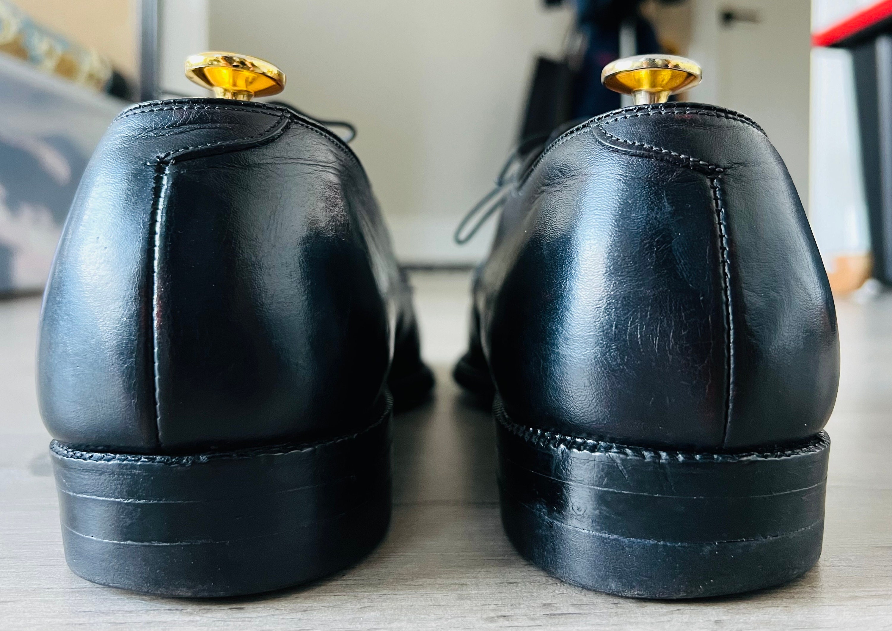 Breather Wright Black Smooth Calf Norwegian Split Toe NST Oxford Shoes ...