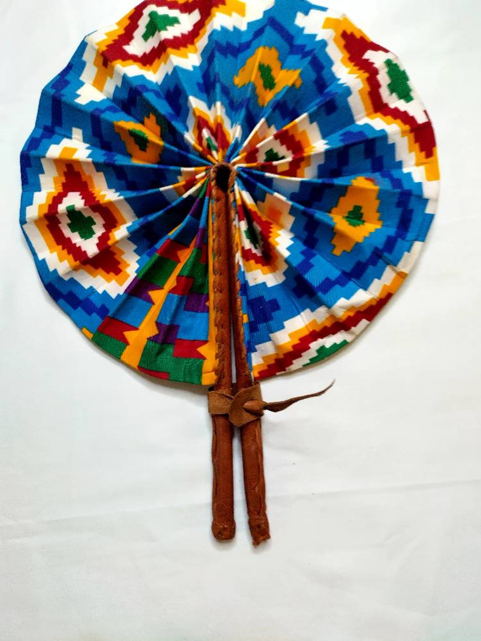 Ankara Print Hand-fan Made in Ghana - Etsy