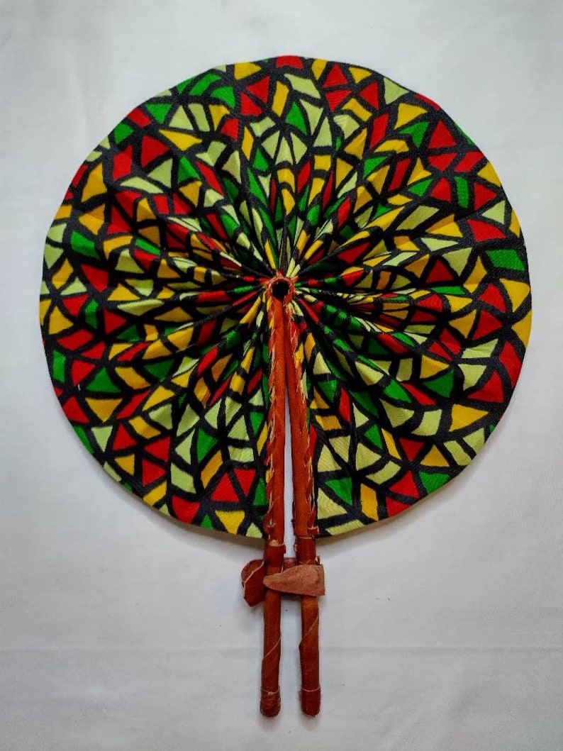 Ankara Print Hand-fan Made in Ghana - Etsy