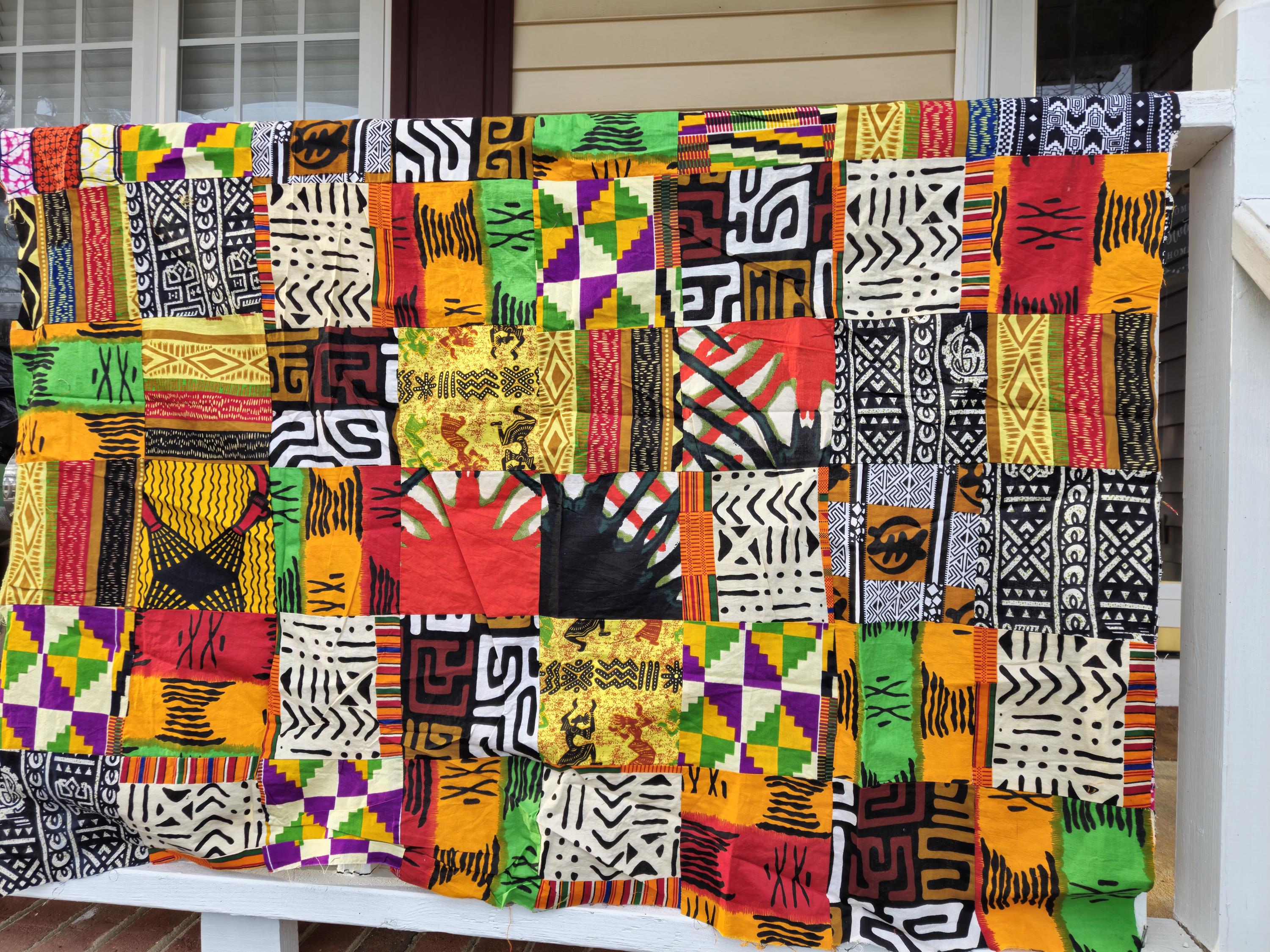 Handcrafted African Quilt Blanket | African Patch Work | African ...