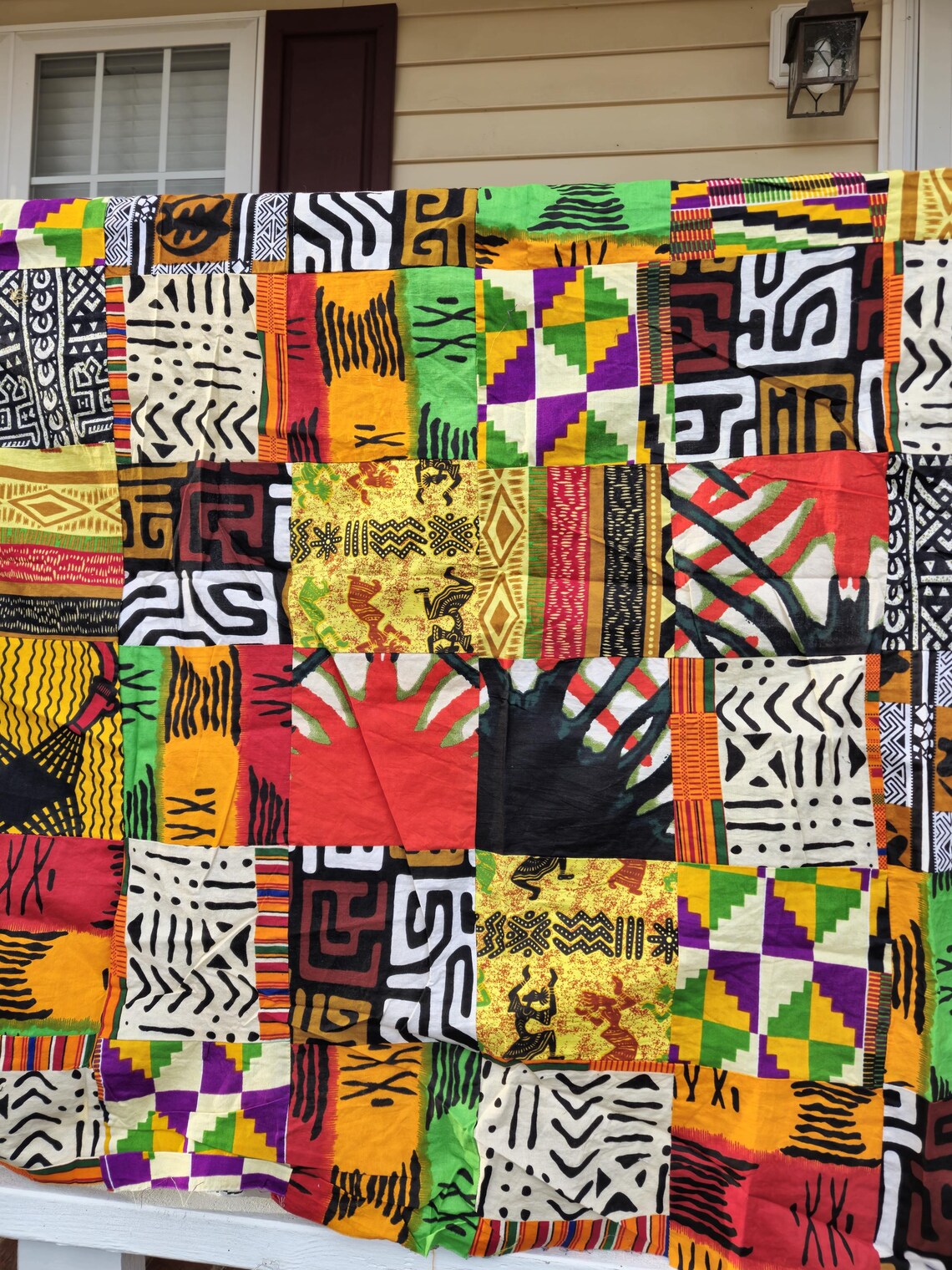 Handcrafted African Quilt Blanket | African Patch Work | African ...