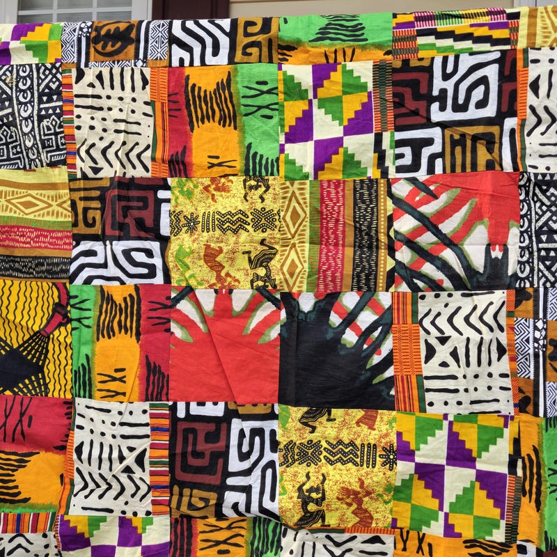 Handmade Vibrant Quilt - Etsy