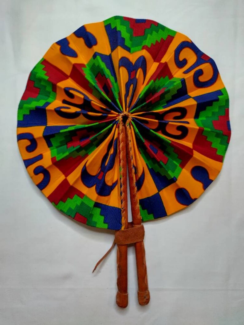 Ankara Print Hand-fan Made in Ghana - Etsy