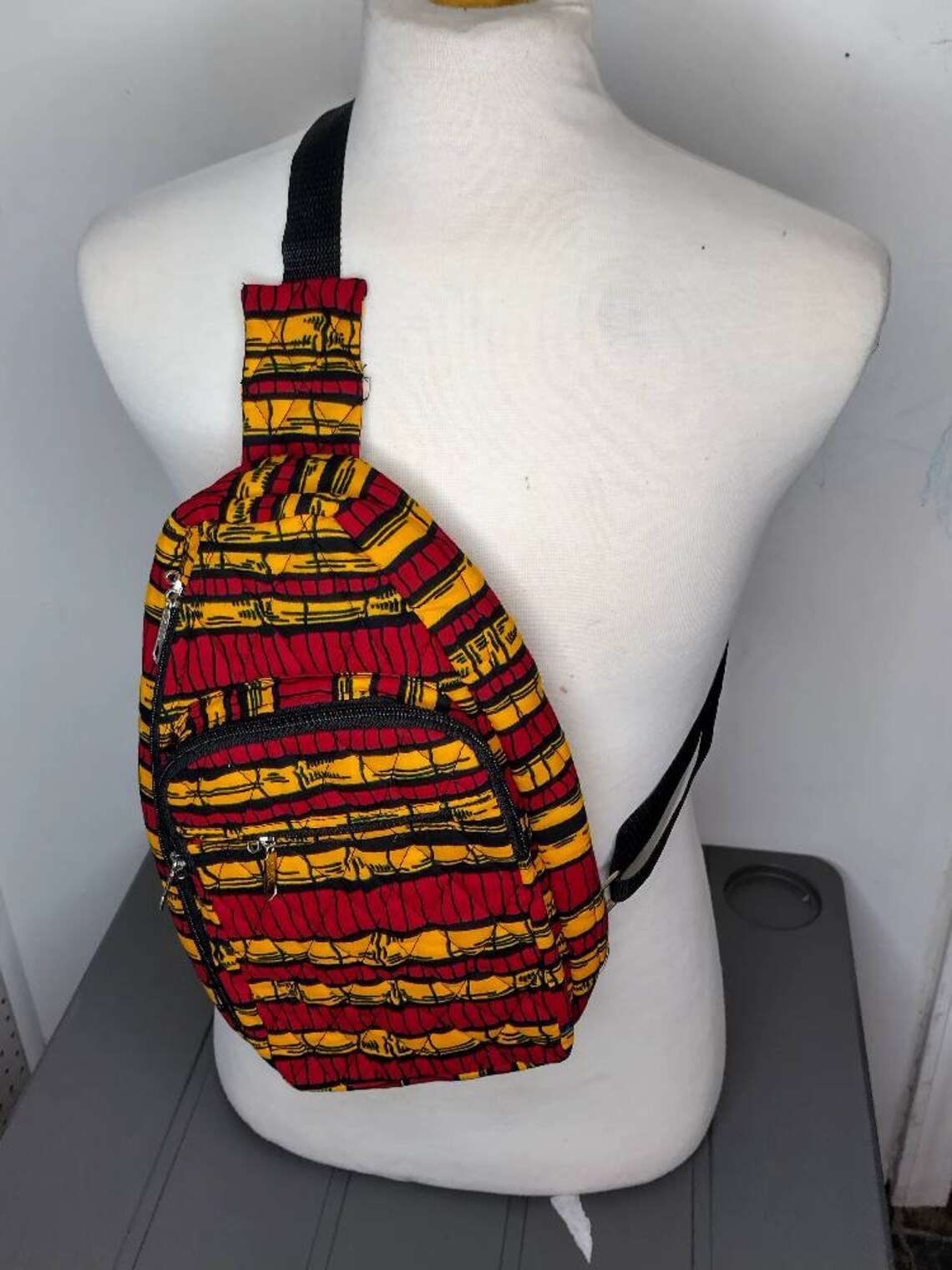 African Ankara Sling Bag - Etsy
